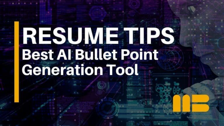 Free Resume Bullet Point Generator (AI Tool)